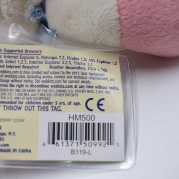 Webkinz Ganz | Toys | Webkinz Ganz Plush Strawberry Cow New Sealed Code ...